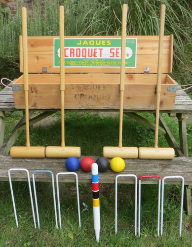 Vintage Jaques 127 4 Player Adult Croquet Set | eBay UK