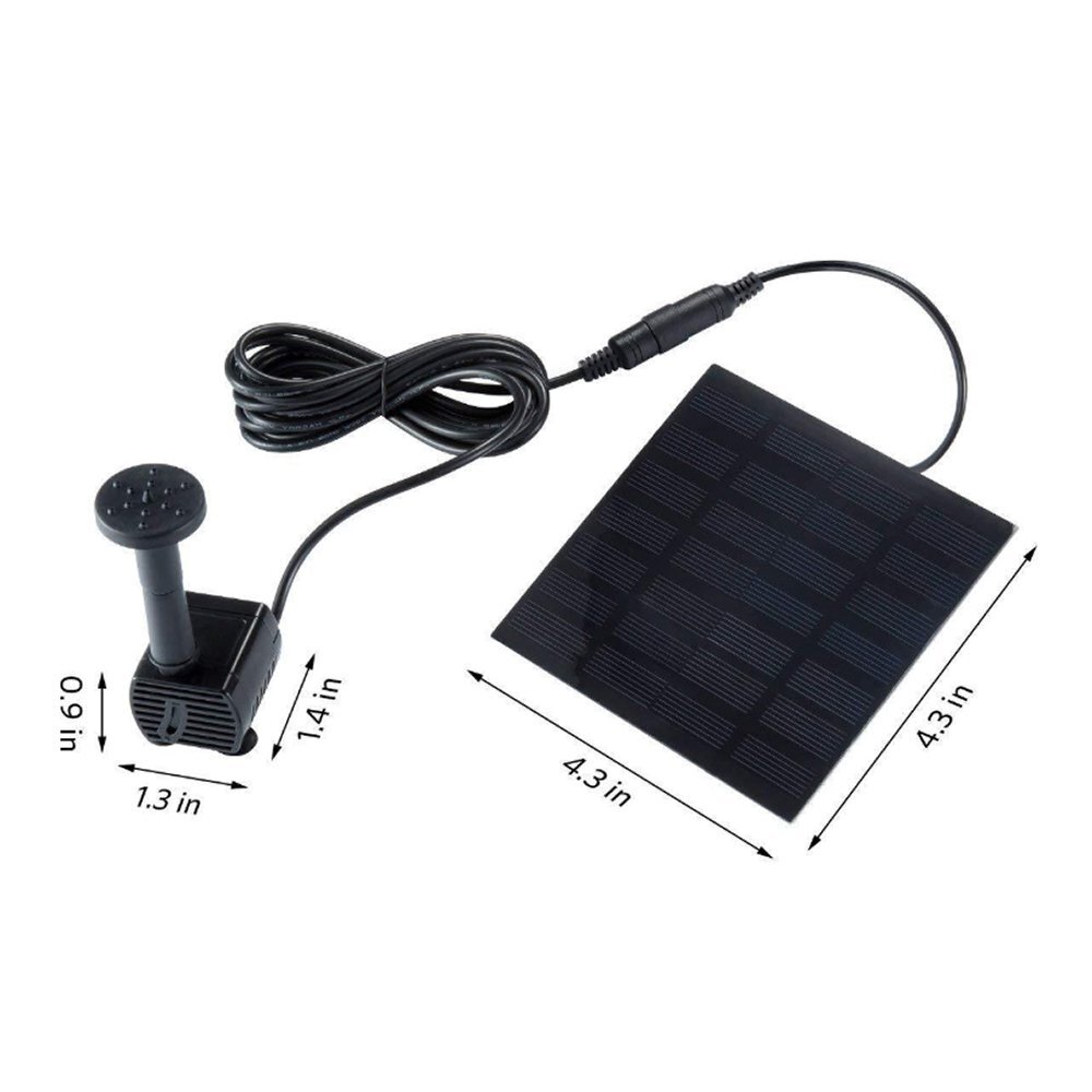 Sunnytech Solar Power Garden Fountain Black Water Pump for sale online ...