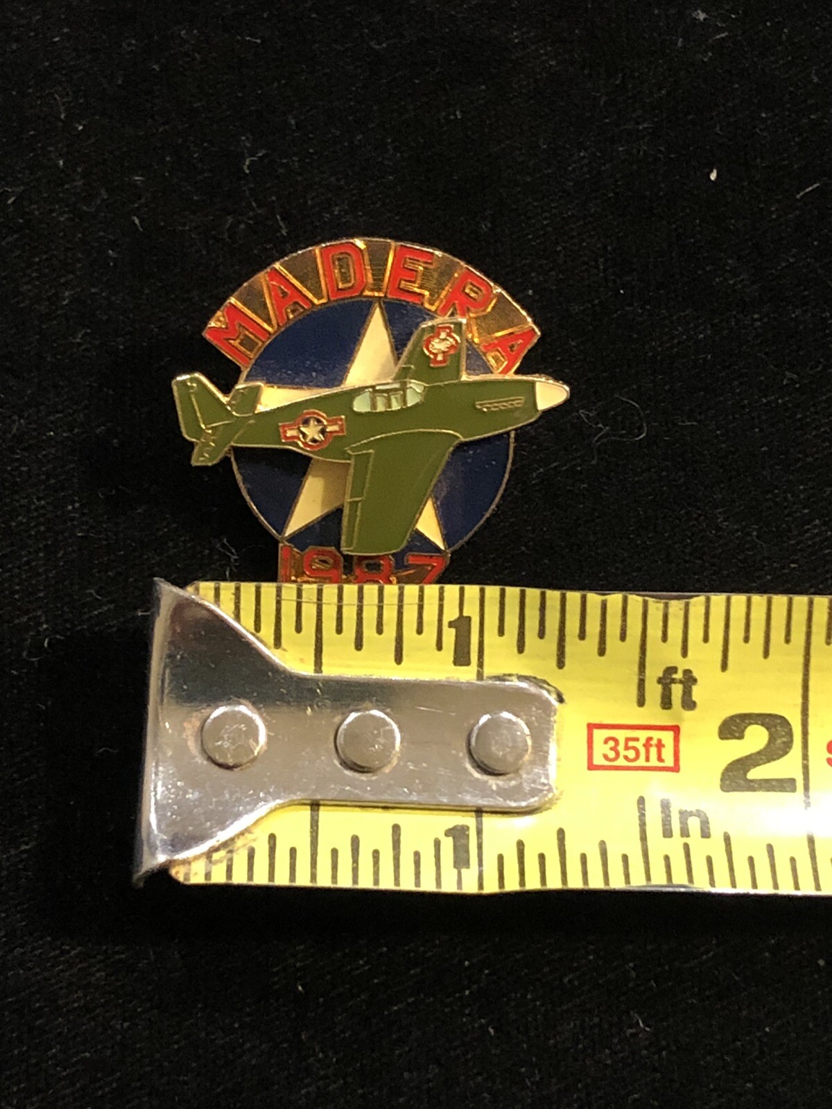 Rare Vintage Madera 1987 Pin Aircraft WWII Air Force … - Gem