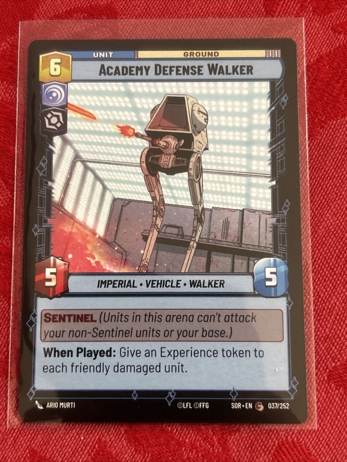 Star Wars Unlimited - Academy Defense Walker - 037/252 Spark of ...