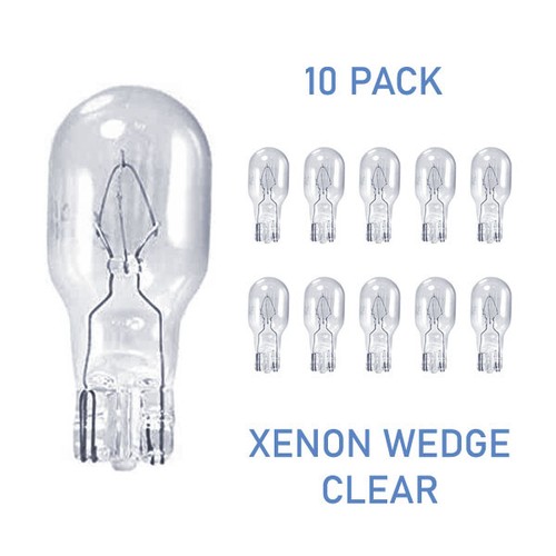 T5 Xenon Wedge Light Bulb 12V or 24V | 7W 7.2W 11W 13W 18W | Clear - 10 ...