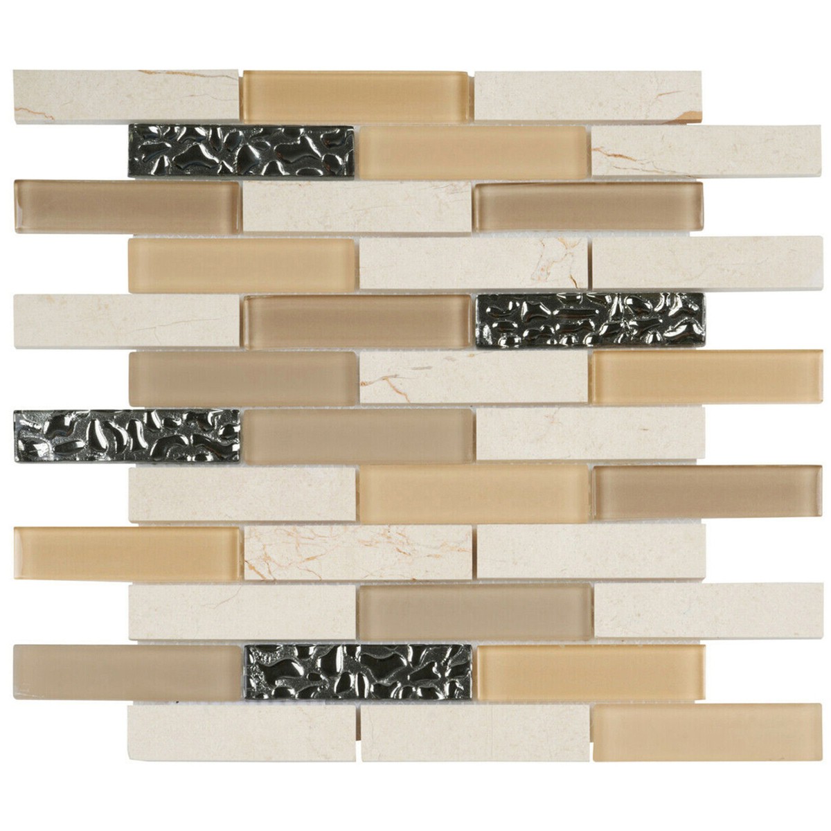 Cream Glass Backsplash