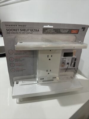 Sharper Image Socket Shelf Ultra White | eBay