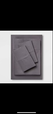 FULL Solid Performance 400 Thread Count Sheet Set - Threshold™ | eBay
