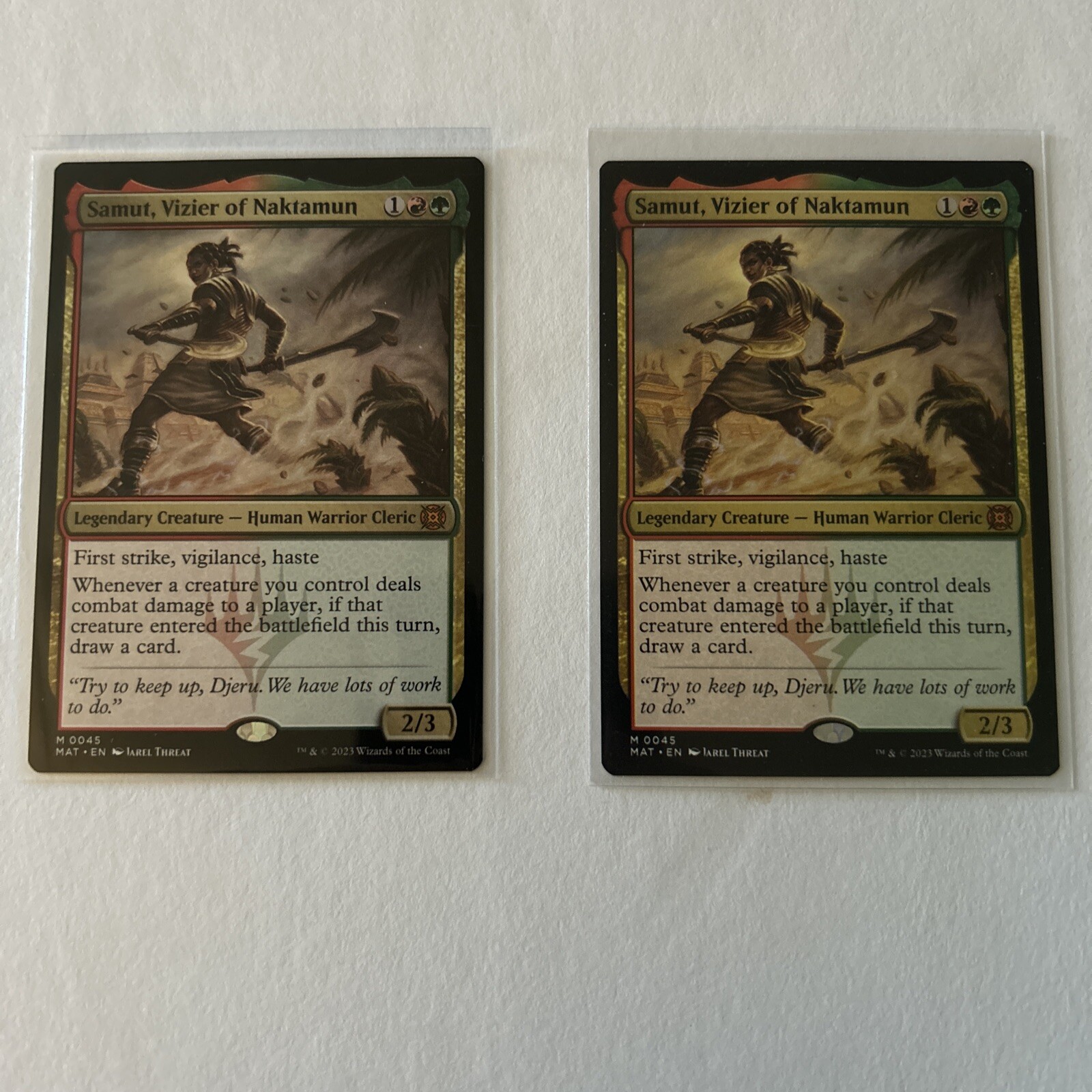 MTG 2X Samut, Vizier of Naktamun March of the Machine: The Aftermath ...