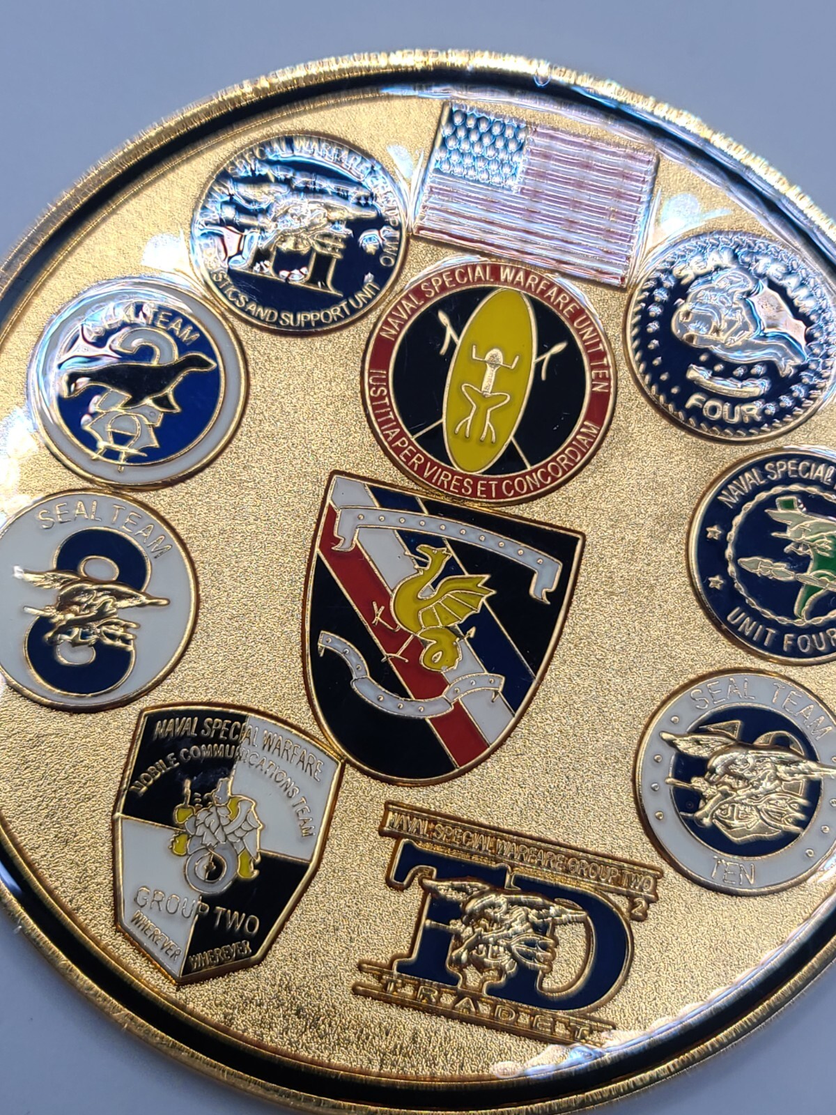 US NAVY CHALLENGE COIN SPECIAL WARFARE GROUP TWO CHIEF PETTY OFFICER ...