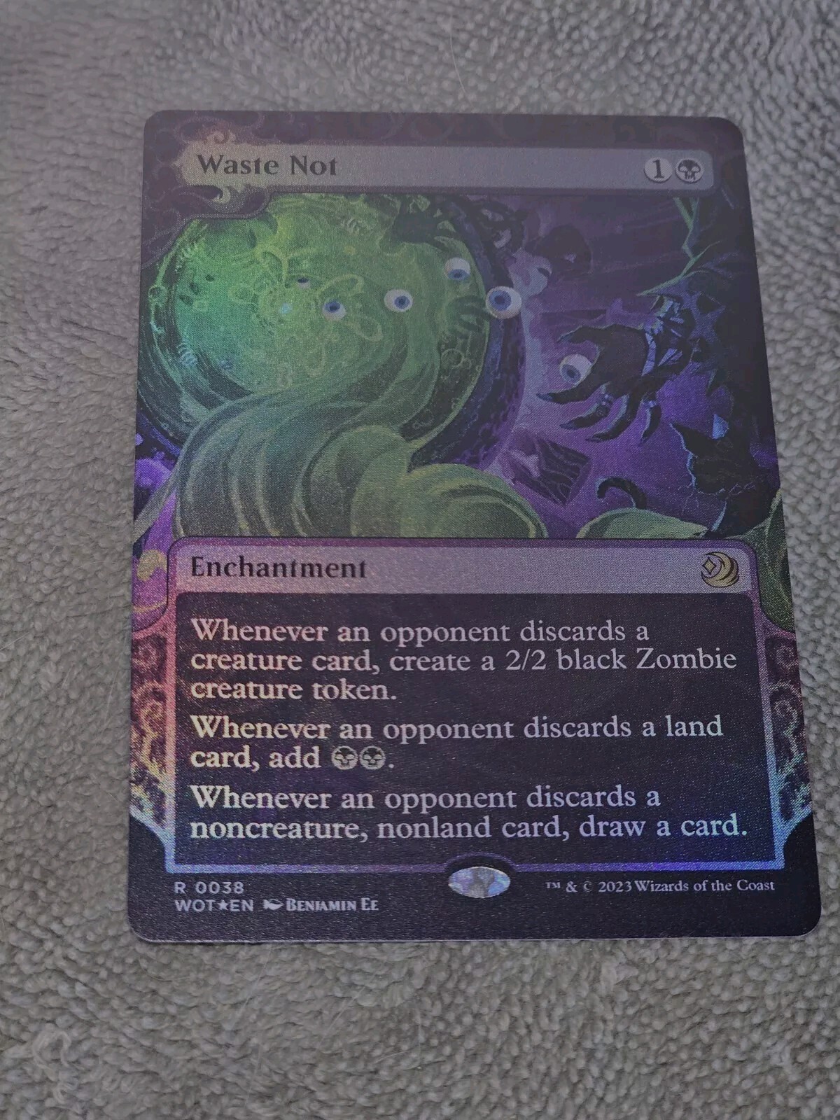 MTG Waste Not FOIL #38 - Wilds of Eldraine Magic Gathering Card Rare NM ...