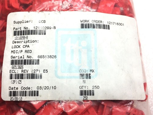 12110299 PACKARD 12110299-B CONN CPA LOCK RED 20 PIECES | eBay