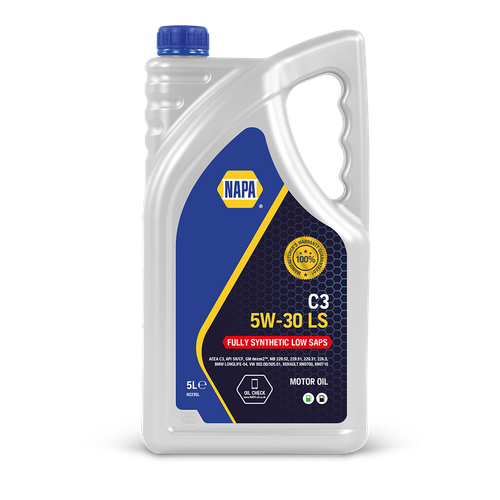 5L NAPA 5W30 LS Fully Synthetic Engine Oil Low Saps ACEA C3, VW 502.00 ...