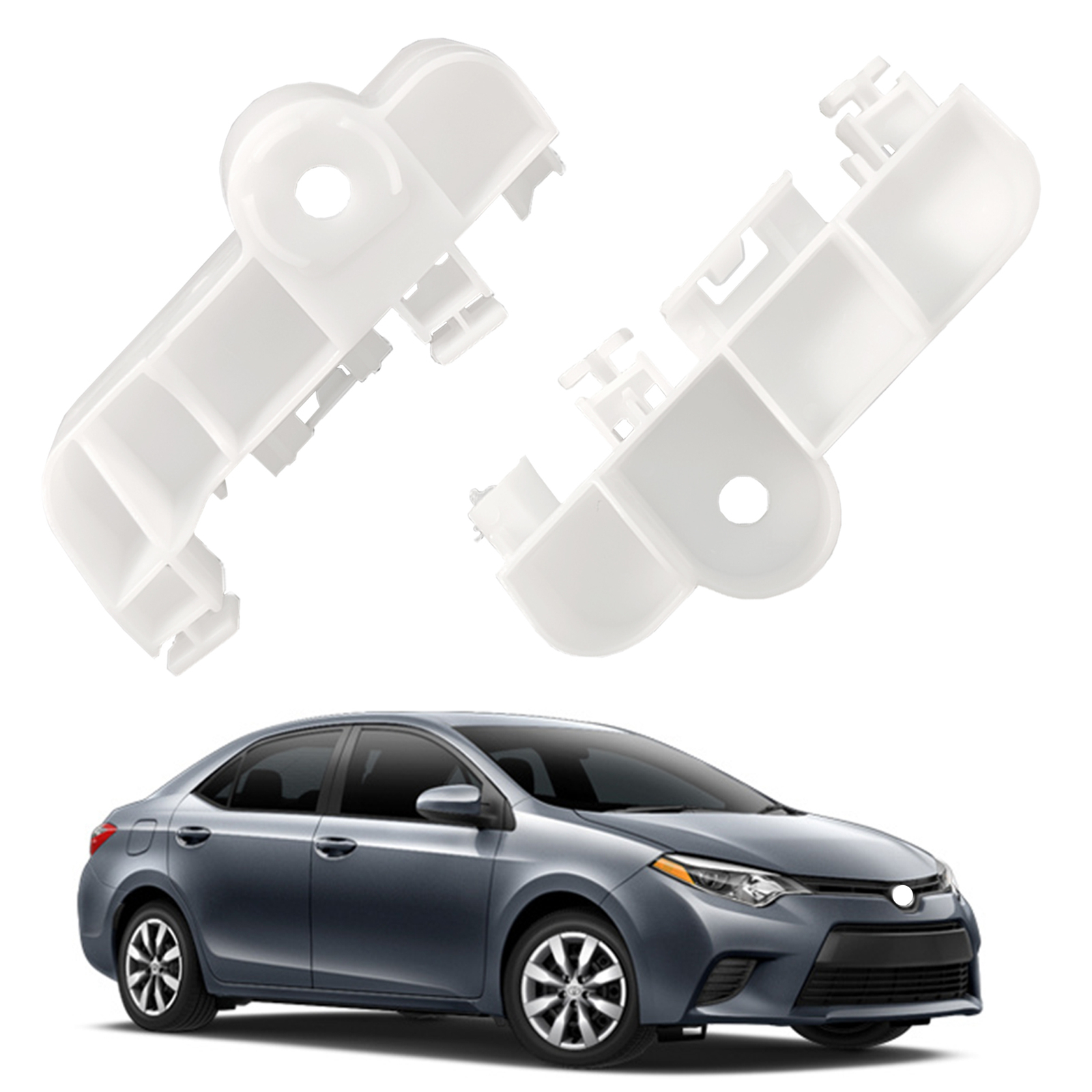 Rear Bumper Support Retainers Brackets For 2014-2019 Toyota Corolla ...