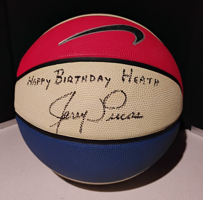 Jerry Lucas Autograph/Signed Nike Baller Basketball New York Knick No ...