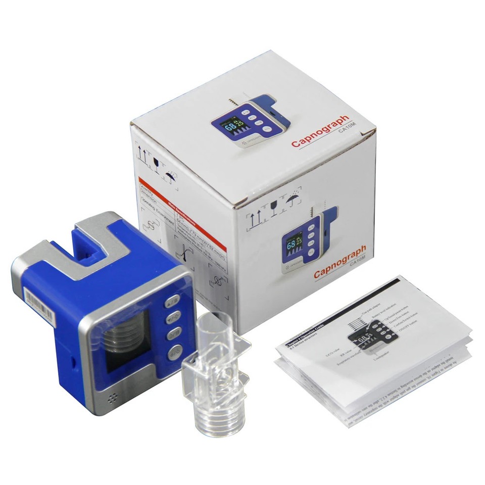 CA10M Audio-visual Capnograph Monitor End-tidal Respiration Rate ETCO2 ...