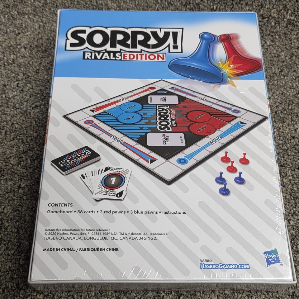 Sorry Rivals Edition Board Game New Unopened | eBay UK