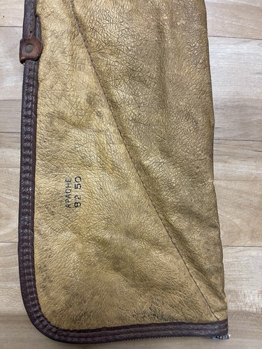 Vintage 2 Apache Padded Rifle Gun Soft Cases Brown Beige Faux Leather ...