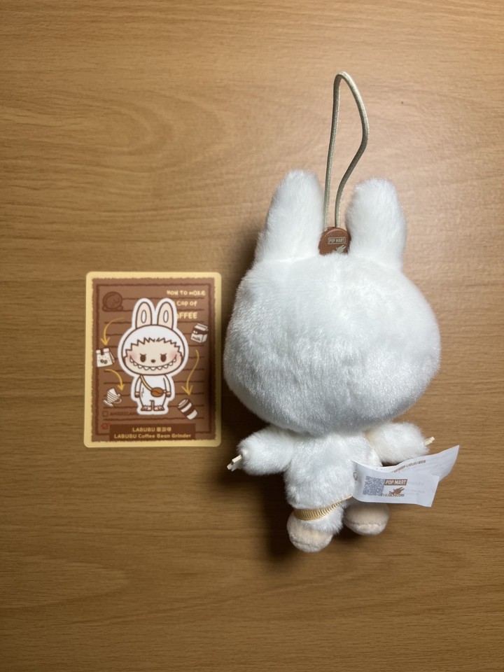 Authentic Pop Mart Pop Bean Coffee Factory Series Plush Pendant Labubu ...