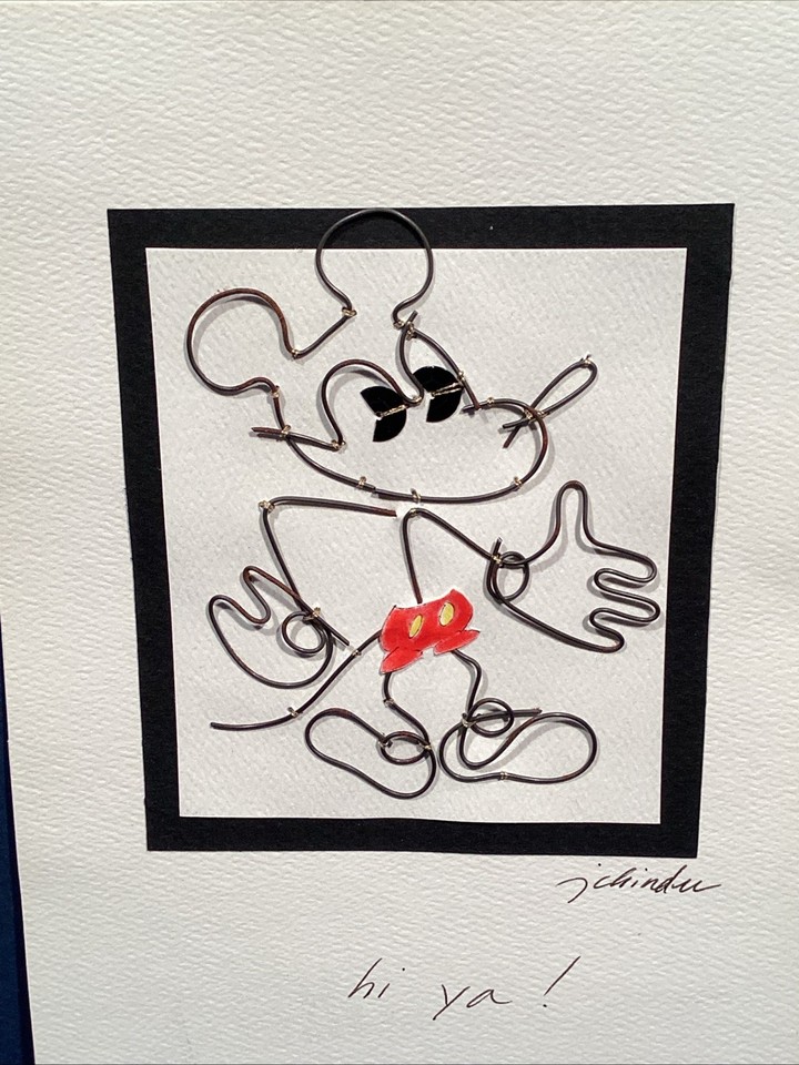 Walt Disney Gallery Art Mickey Mouse Hi Ya! 5x7” ORIGINAL ART CARD | eBay