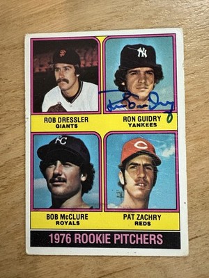 Ron Guidry Autograph 1976 Topps Rookie Pitchers NY Yankees RC Card ...