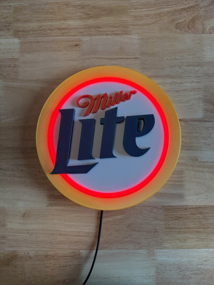 Miller Lite, Man Cave, Neon LED Sign 10" or 14" | eBay