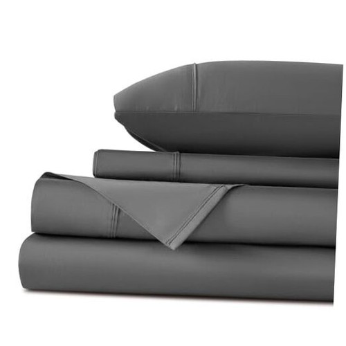 LBRO2M 100% Egyptian Cotton 1200 Thread Count Size Sheets Queen Dark ...