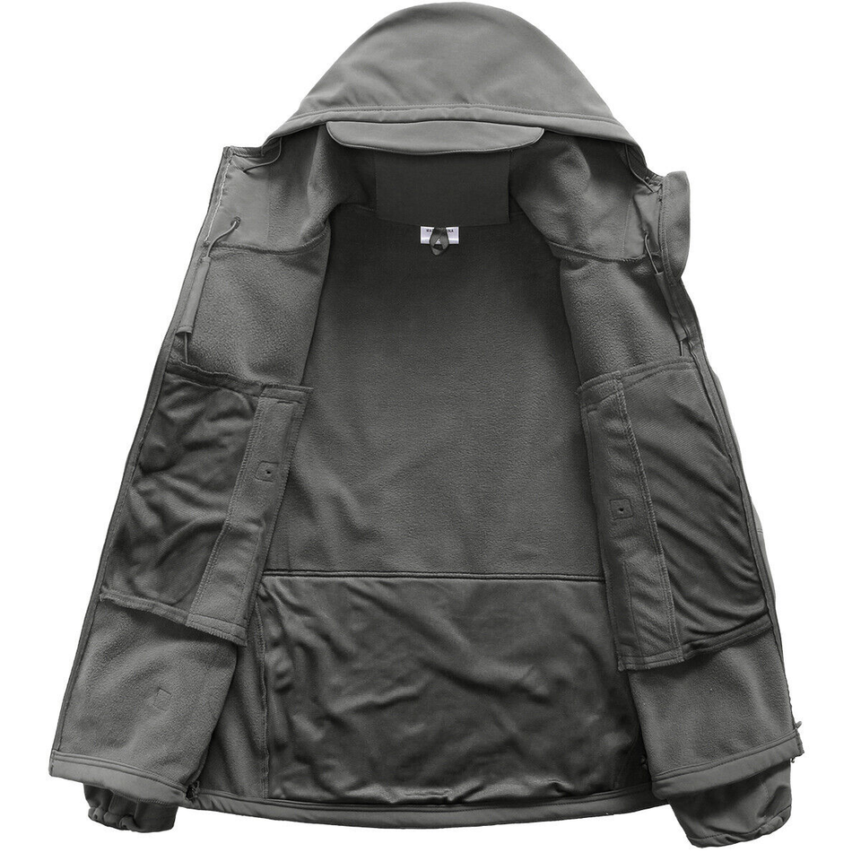 Tactical Jacket Mens Waterproof Military Coat Soft Shell Work ...