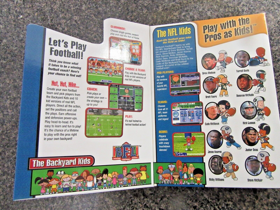 (NEW Sealed Box Vtg) NFL Backyard Football 2002 PC CD Computer Game ...
