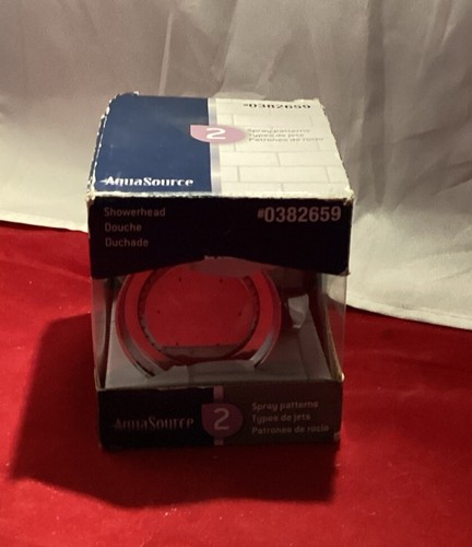Aquasource Shower head Wall Mount 2 Spray Patterns 03826559 | eBay