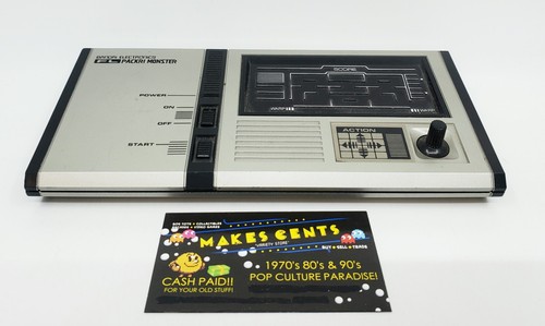 1981 Bandai PACKRI MONSTER Pac Man Clone Electronic Handheld Video Game ...