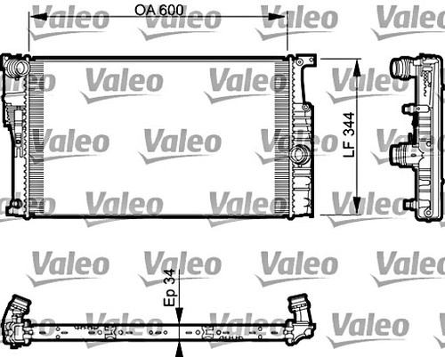 VALEO Engine Cooling Radiator Fits BMW 3 series 3.0L 2011- 17117606017 ...