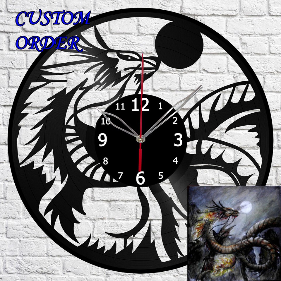 Vinyl Clock clockwork Record Wall Clock Home Decor Original Gift 1400 ...