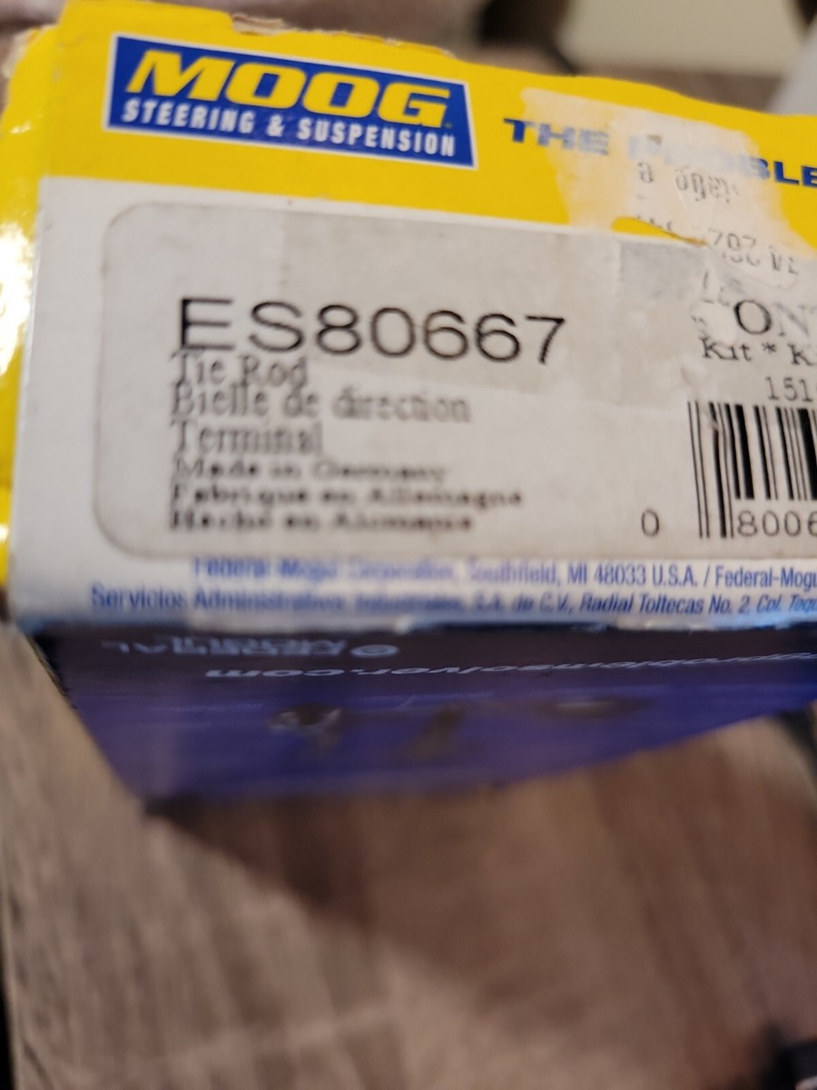MOOG Steering Parts MOOG ES80667 Outer Tie Rod End - Problem Solver ...