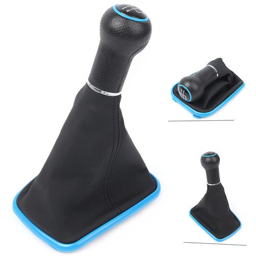 Fit VW Golf MK4 5 Speed Gear Shift Knob Shifter Gaiter Boot Cover PU ...