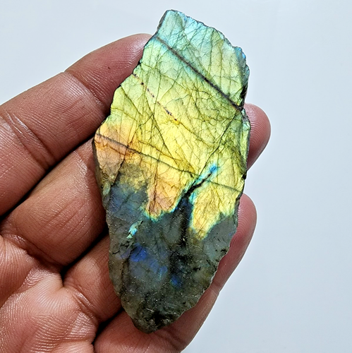 167C Flashy Fire Crystal Labradorite Slab Rough Gemstone Raw ...