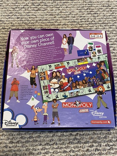 Monopoly Jr. Disney Channel Edition Board Game by Parker Brothers (2007 ...