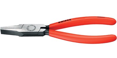 Knipex 2001140 Flat Nose Pliers Black Atramentized Plastic Coated 5 1/2 ...