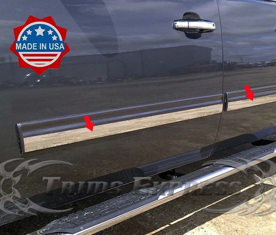 fit:09-13 Chevy Silverado/Suburban/Avalanche Body Side Molding Overlay ...