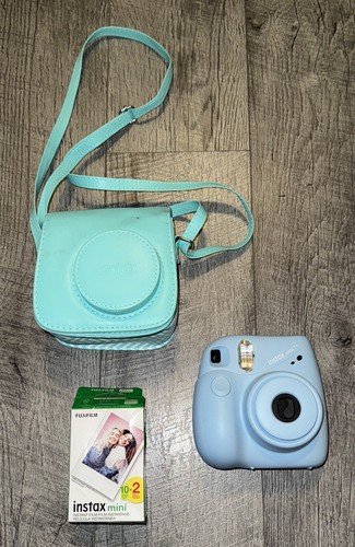 Fujifilm Instax Mini 7+ Instant Camera - Light Blue w/ 1 - 10 Sheet ...