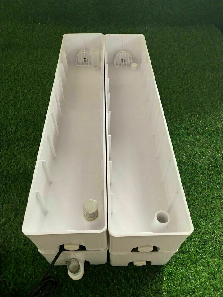 6 Plant Site Hydroponic Grow Kit Square Pipe 110V Pump Baskets Grow ...