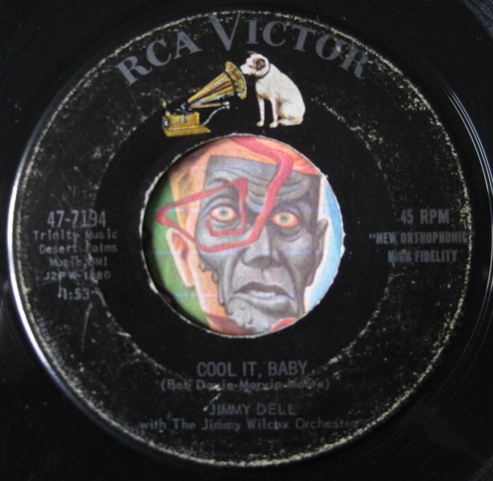 HEAR Jimmy Dell 45 Cool It Baby/The Message RCA rocker rockabilly teen ...