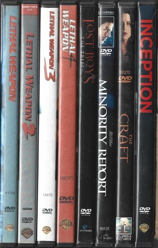 Mixed Lot of Eight (8) Horror/Thriller/Action DVD movies - DVD Lot #1 ...