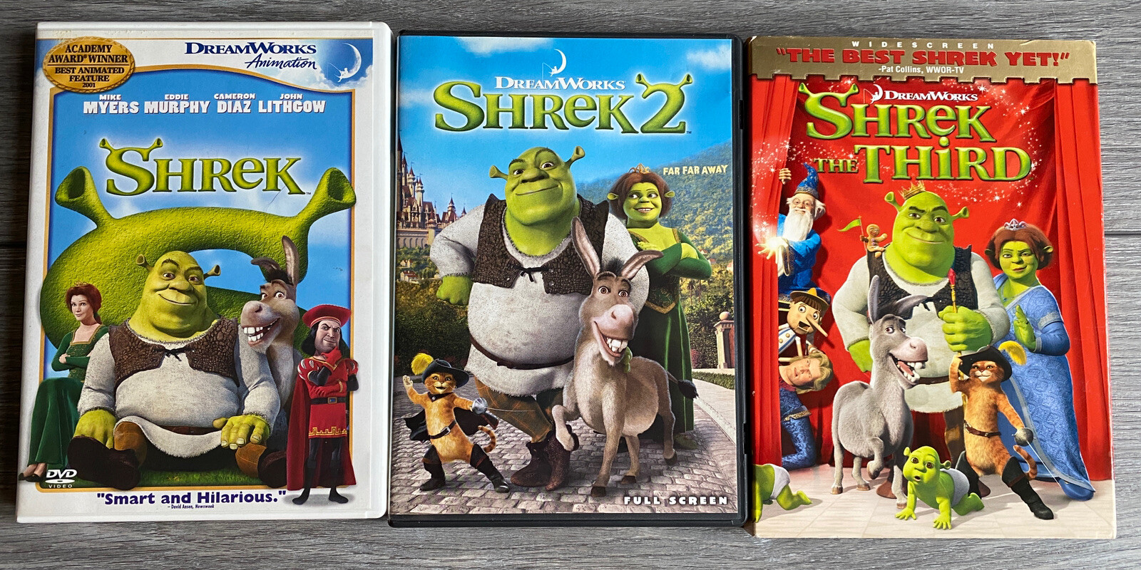 Shrek 1-3 DVD Collection | eBay