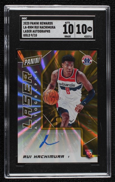 2020 Panini Rewards - Laser Autographs Gold #LA-RHM Rui Hachimura /10 ...