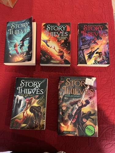 Story Thieves by James Riley Book Set Complete Series Lot of 5 Kids ...