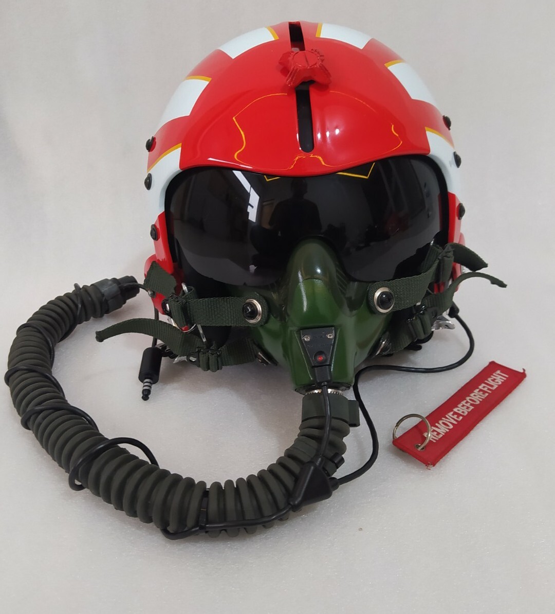 TOP GUN MAVERICK "SUNDOWNER"NAVAL AVIATOR PILOT HELMET Leather Edgeroll ...