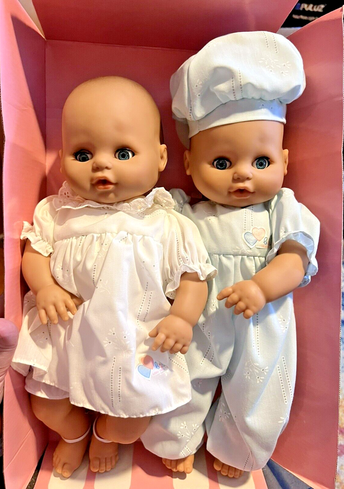 Lissi Baby Dolls Two Hearts Collection Fraternal Twins Boy & Girl 90s ...