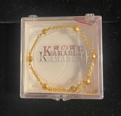 Kamable Goldtone Magnetic Health Bracelet unique Jewelry from Japan ...