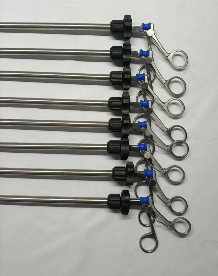 8pc Laparoscopic Gallbladder Extractor & Spoon Forceps 10mm Reusable ...