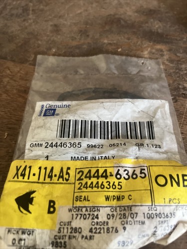 NOS GENUINE GM GENERAL MOTORS WATER PUMP SEAL 24446365 | eBay