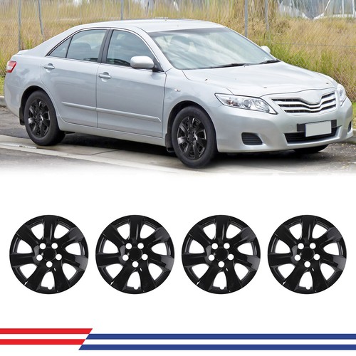 4Pcs 16'' Wheel Rim Cover Hubcaps For 2007-2011 Toyota Camry Black Trim ...