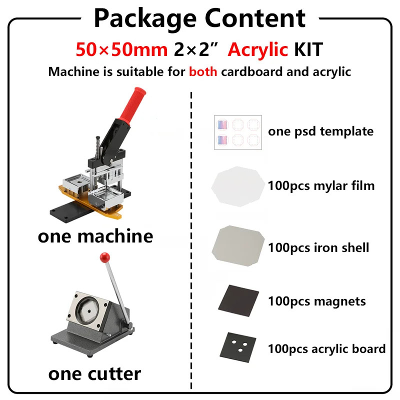 Fridge Magnet Button Making Machine Square Refrigerator Magnets Maker ...