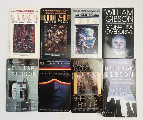 Lot 8 Bks by William Gibson Complete Set 4 Sprawl Bks Neuromancer Zero ...